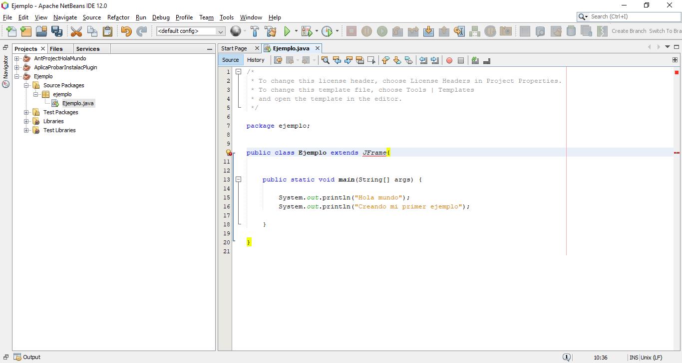 Anexo VII.- Ejemplo de edición de código.