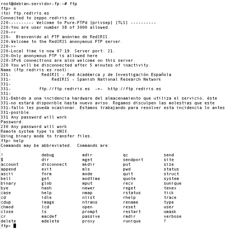 DAW04.- Instalación y administración de servidores FTP.