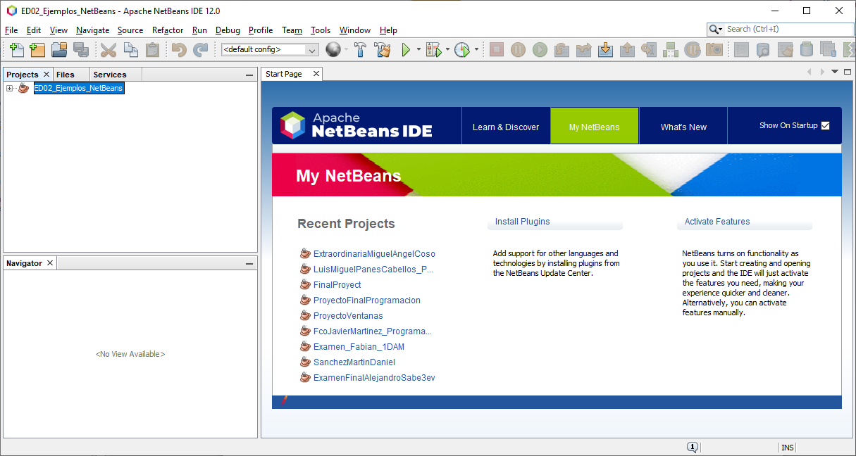 Anexo IV.- Configuración y personalización de NetBeans.