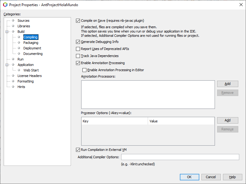 Anexo IV.- Configuración y personalización de NetBeans.