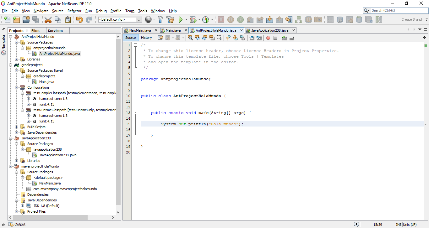 Anexo IV.- Configuración y personalización de NetBeans.