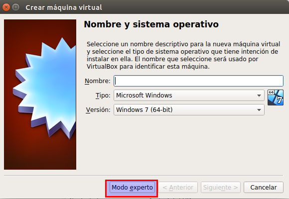 9.3.- PASO 3. Crear la máquina virtual. | SI01_Contenidos
