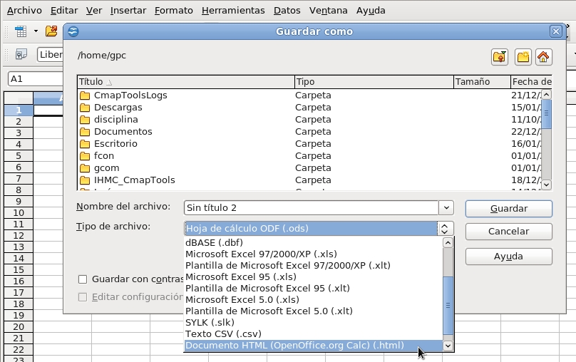 7.- Importación y exportación de hojas de cálculo.
