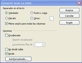 5.10.- Convertir tabla en texto/texto en tabla. | AOF03.- Procesador de ...