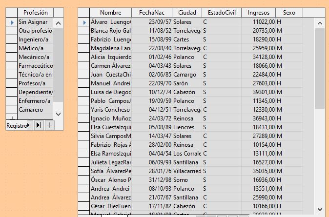 5.4.- Uso de subformularios. | AOF05.- Bases de datos