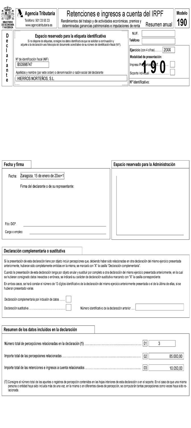 Cotización y tributación de la empresa.