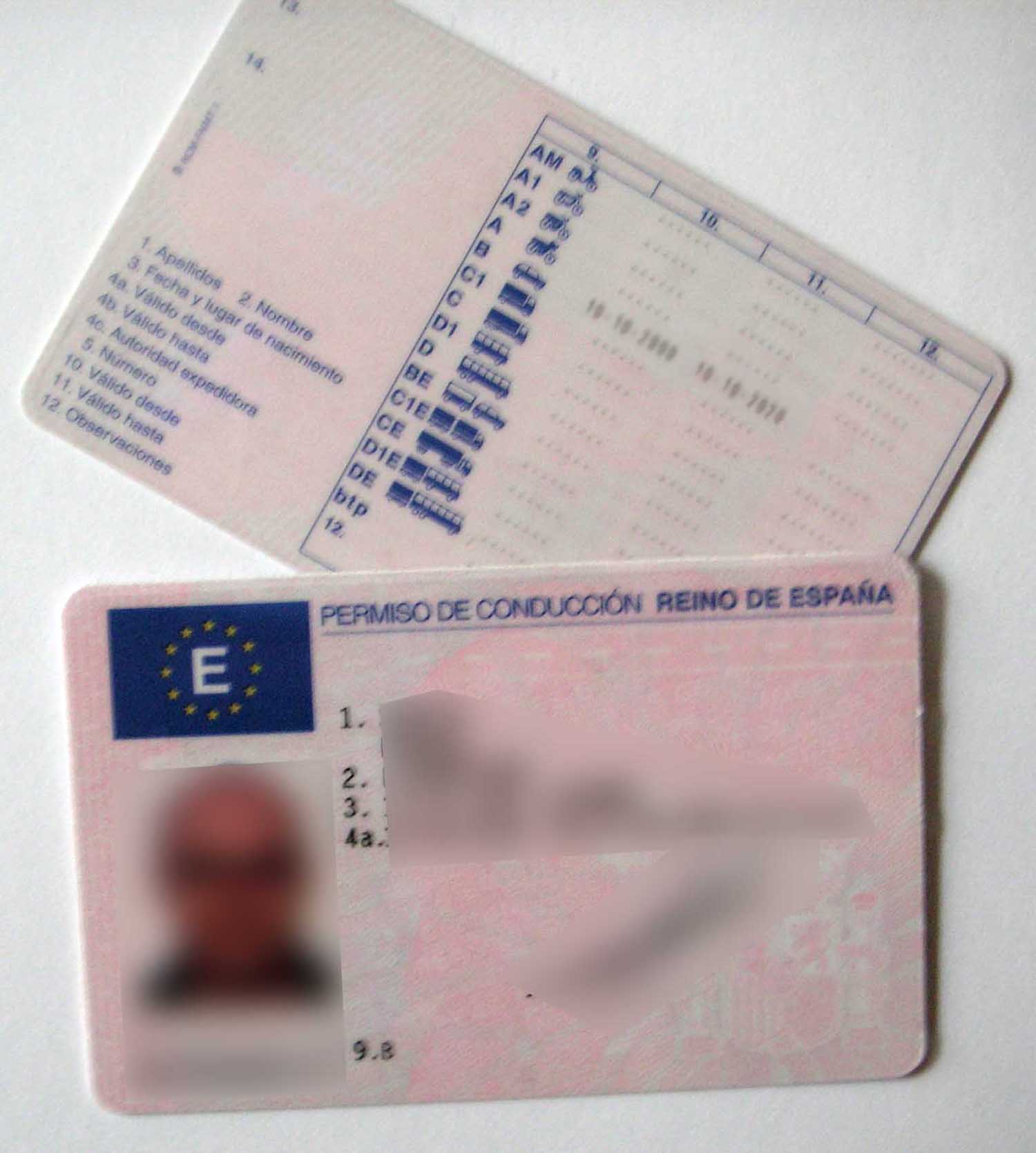 2.1.- Permiso de conducción en España.